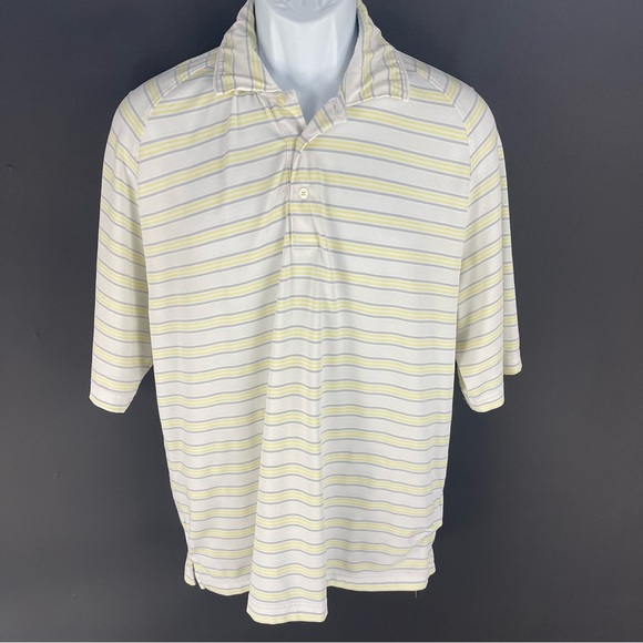 bolle | Shirts | Bolle Mens White Yellow Polo Shirt M | Poshmark